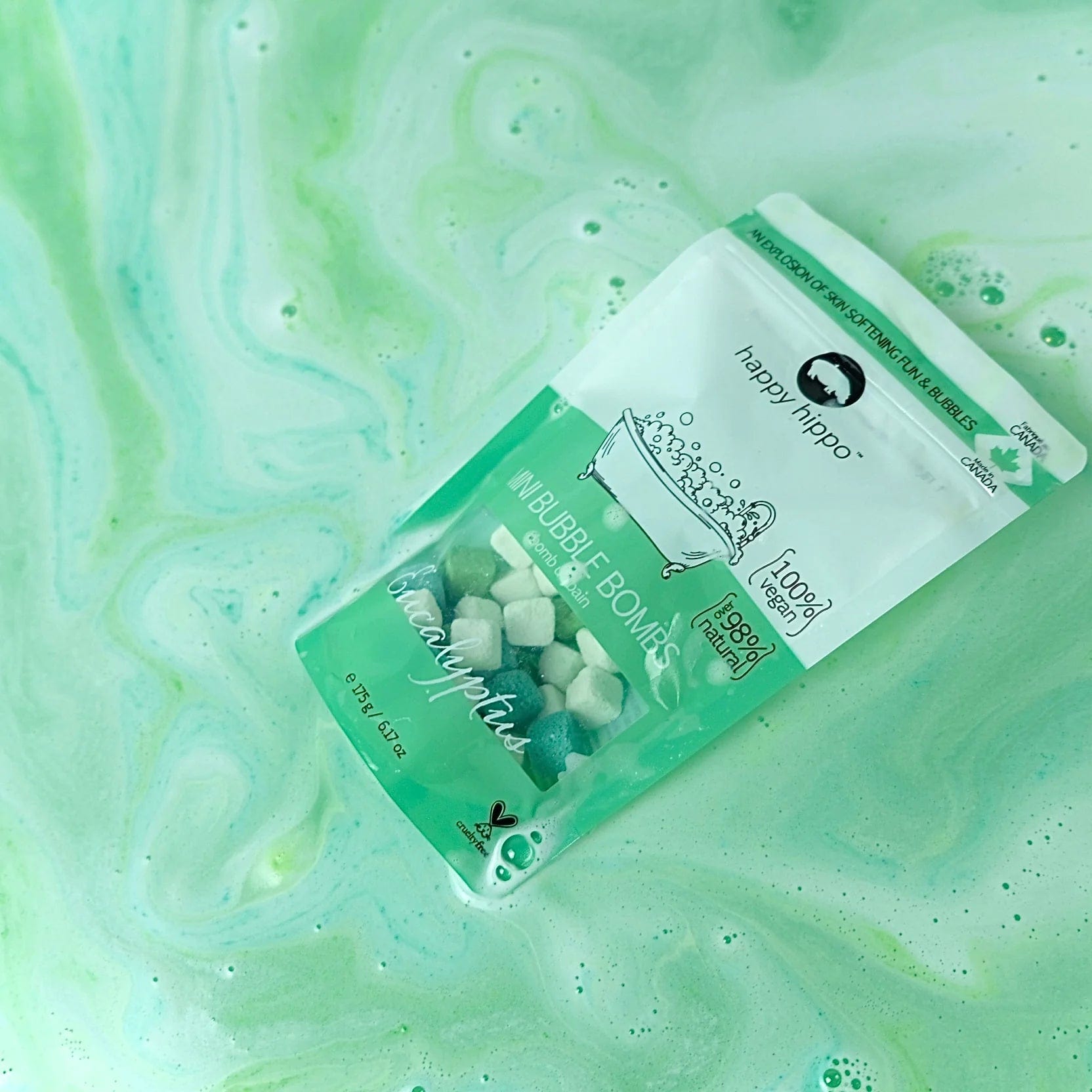 Eucalyptus Mini Bath Bombs | Happy Hippo Bath