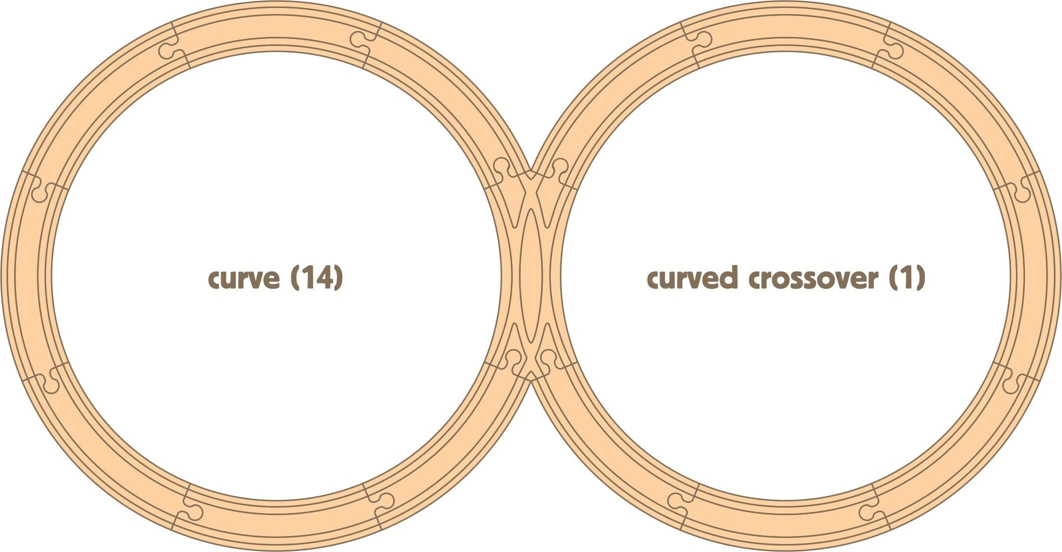 Train Track - Figure 8 Set | Maple Landmark