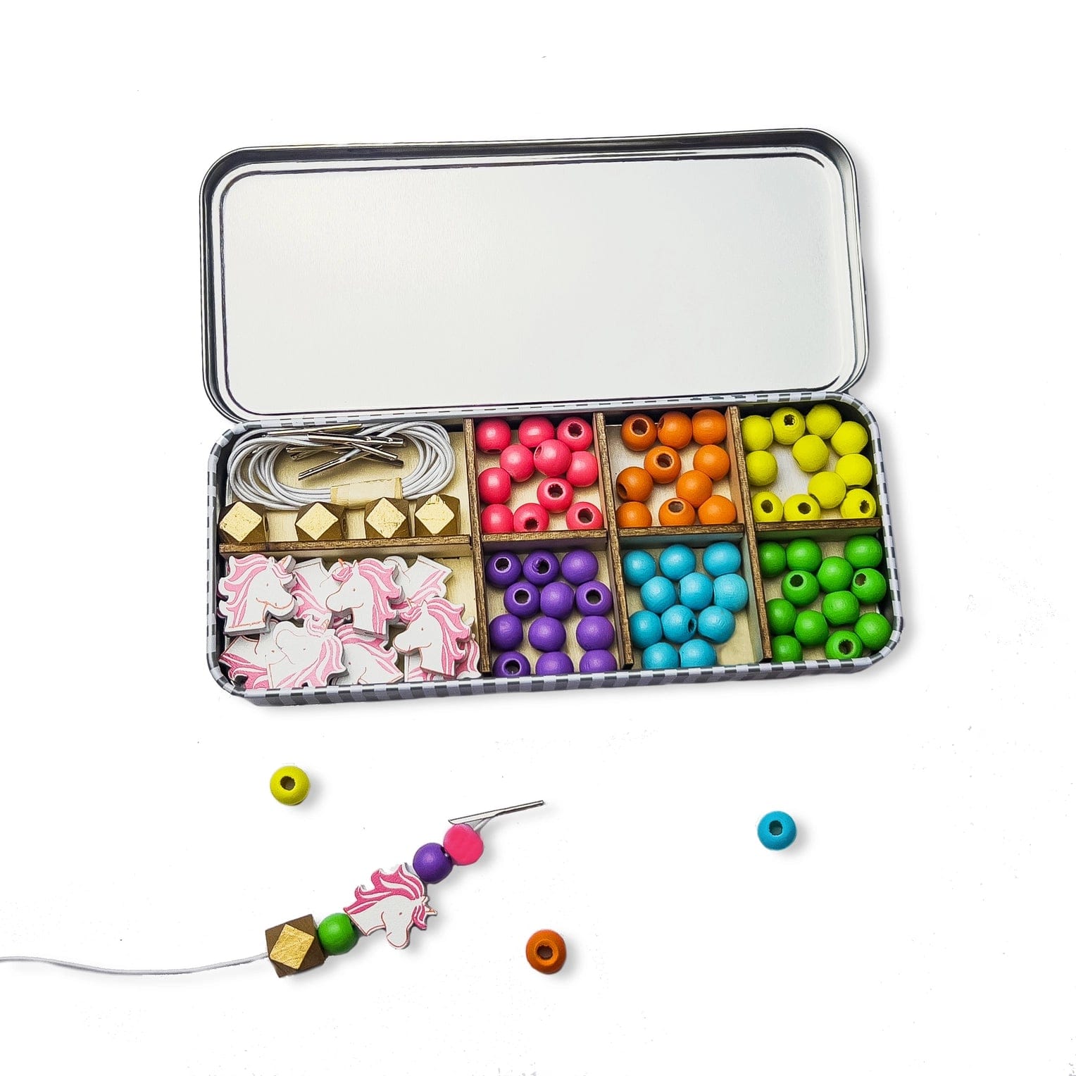 Unicorn Bracelet Bead Kit (In Tin) | Cotton Twist